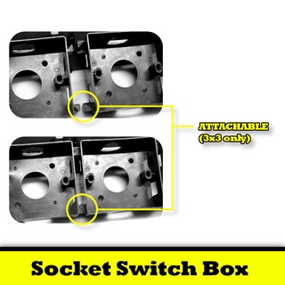 PVC Conceal Socket Switch Base / Nut Box / Surface Type Switch Box ...