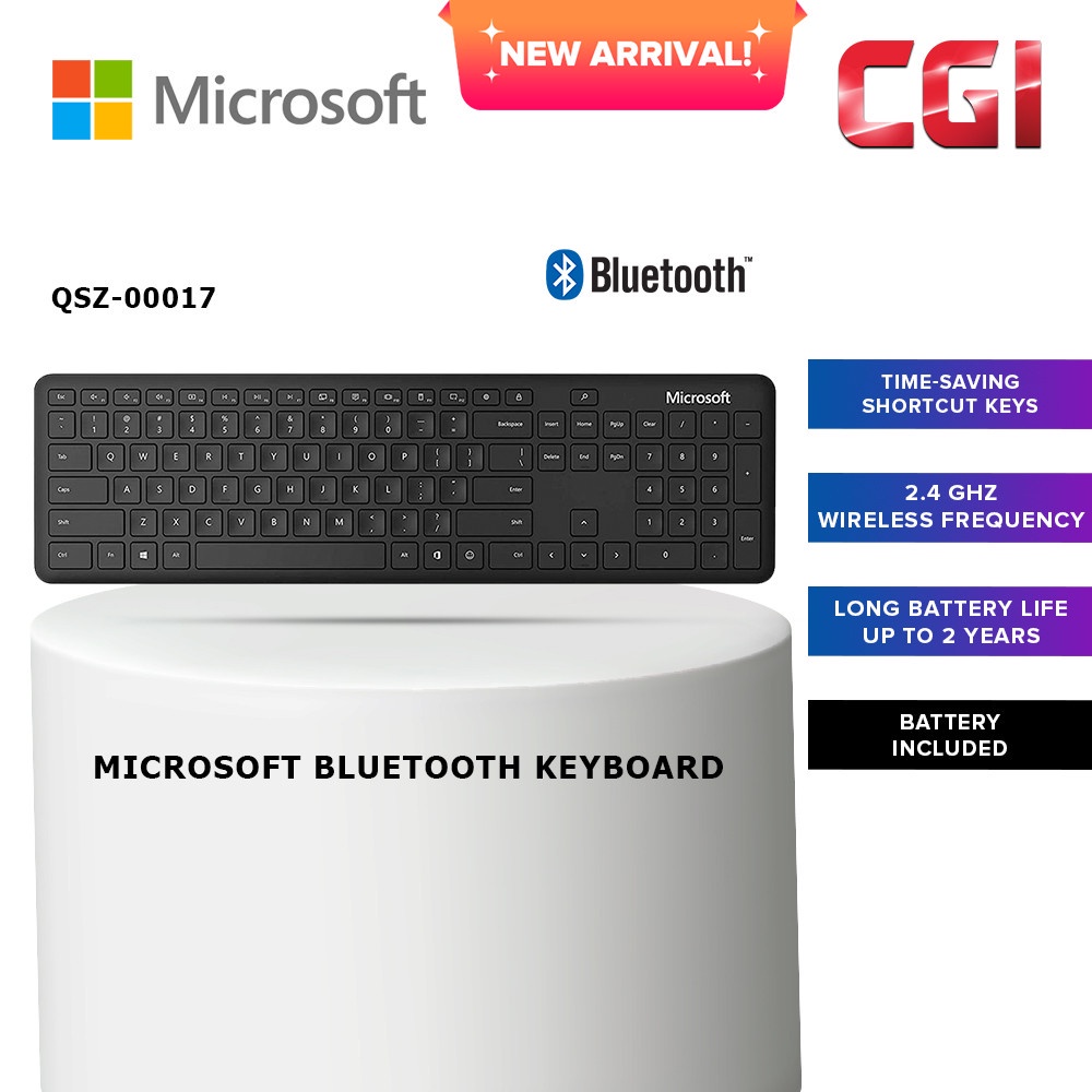 Microsoft Bluetooth Wireless Keyboard (QSZ-00017) | Shopee Malaysia