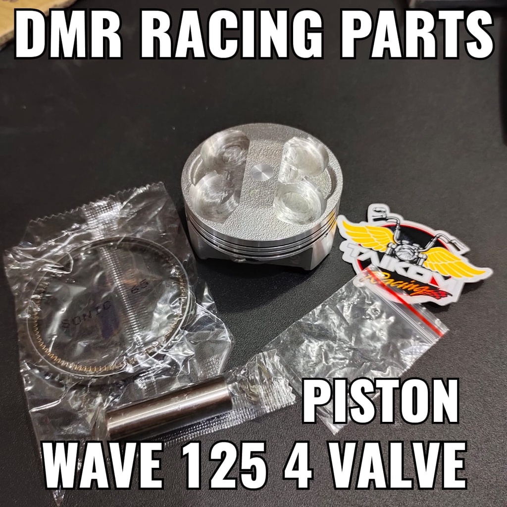 WAVE 125 ( 4 VALVE ) PISTON SONIC TAIKOM LEO SUPER HEAD PISTON 4 VALVE ...