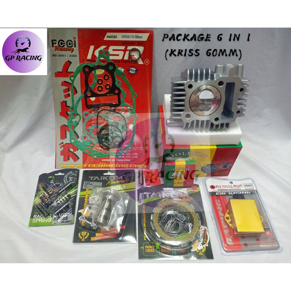 Package Kriss110 Racing Spec 60mm Block with Camshaft, Cdi and others ...