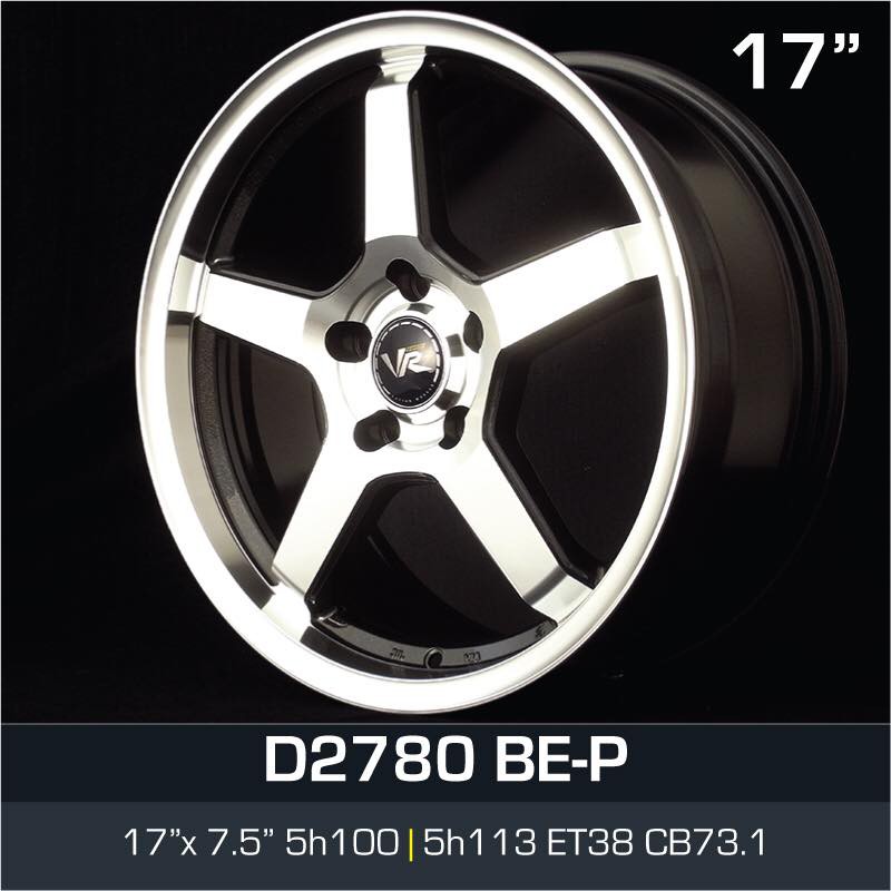 AD 17 inch 7.5JJ 5X100 / 5X113 ET38 ORI CAR SPORT RIMS WHEELS D2780 ...
