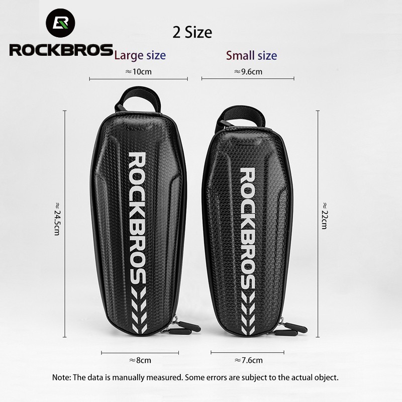 ROCKBROS Hard Shell Front Frame Tube Bike Bag MTB Road Folding Saddle ...