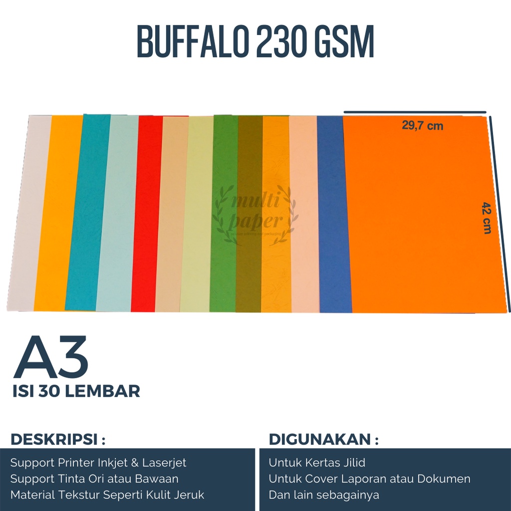 Buffalo A3 Paper 30 Sheets/A3 Binding Paper/Buffalo Cardboard A3 Paper ...
