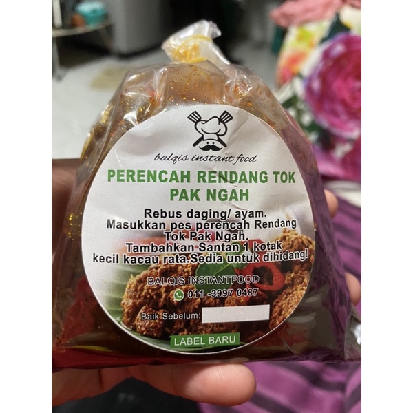 PERENCAH RENDANG TOK PAK NGAH | Shopee Malaysia