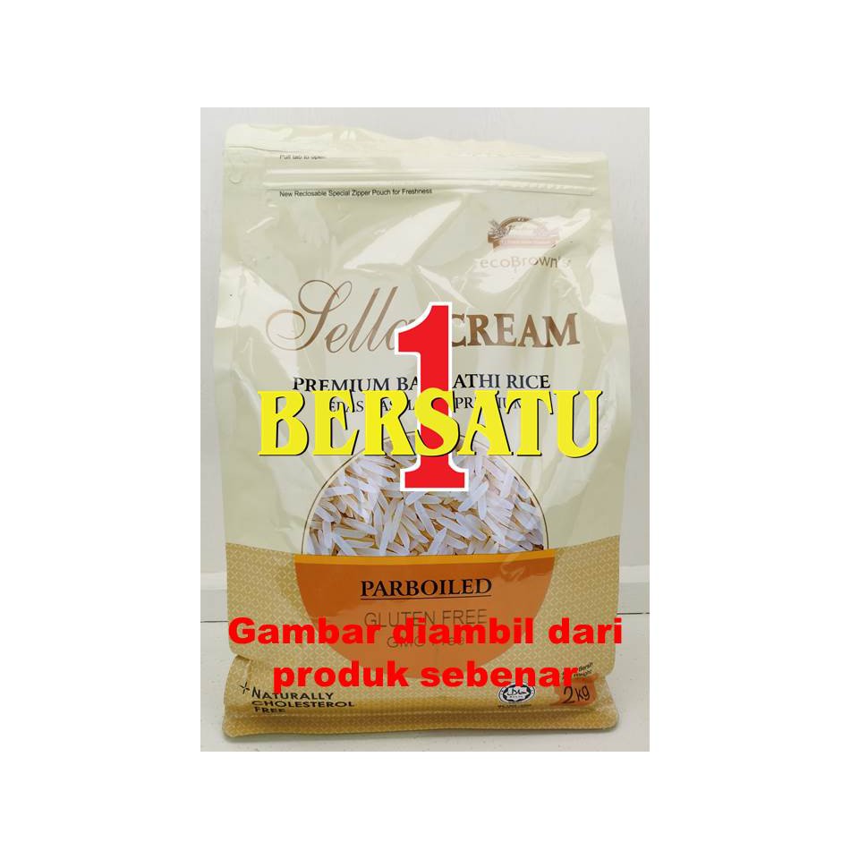 PALING MURAH : ecoBrown's SELLA CREAM PREMIUM BASMATHI RICE / BERAS ...