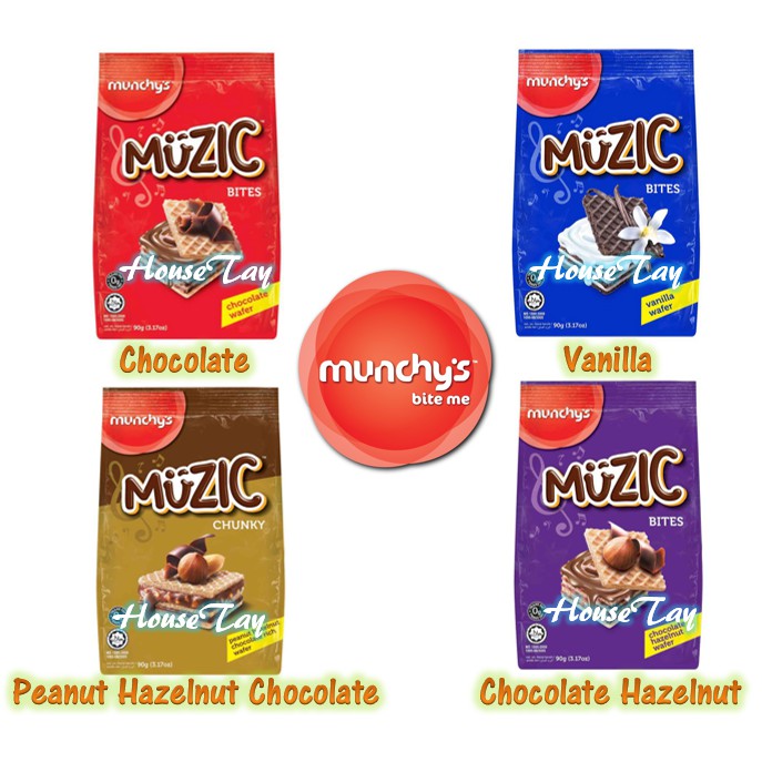 Munchy's Muzic Wafer Cube Chunky Bites 90g | Shopee Malaysia