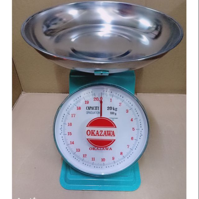 20kg OKAZAWA Mechanical scale/ 20kg OKAZAWA Penimbang Spring | Shopee ...