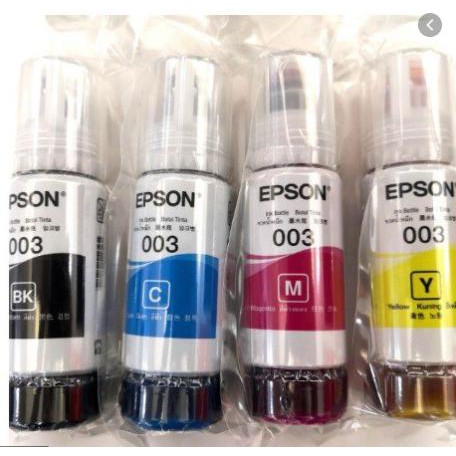 Original Epson 003 Ink Bottle CMYK 1 Set Bulk Pack L1210 L3110 L3116 ...