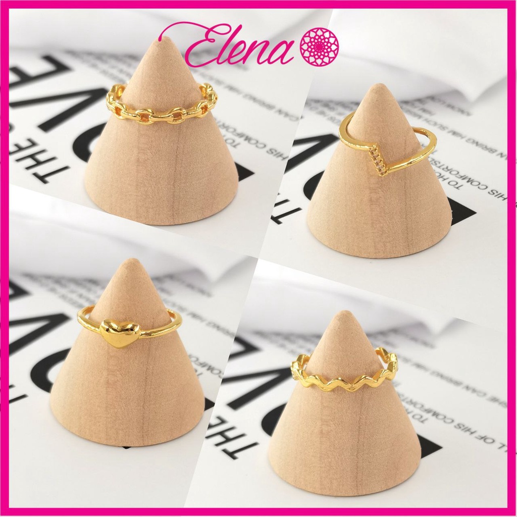 Elena Emas Korea Ring - Cincin Batu Nikah (ER370)( ER373)(ER382)(ER383 ...