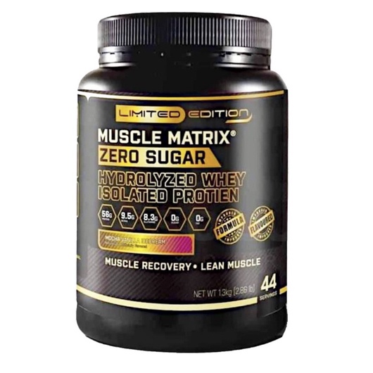 (HALAL) Muscle Matrix 100% Whey (1.3kg) 30 Servings - Whey Protein, Low ...