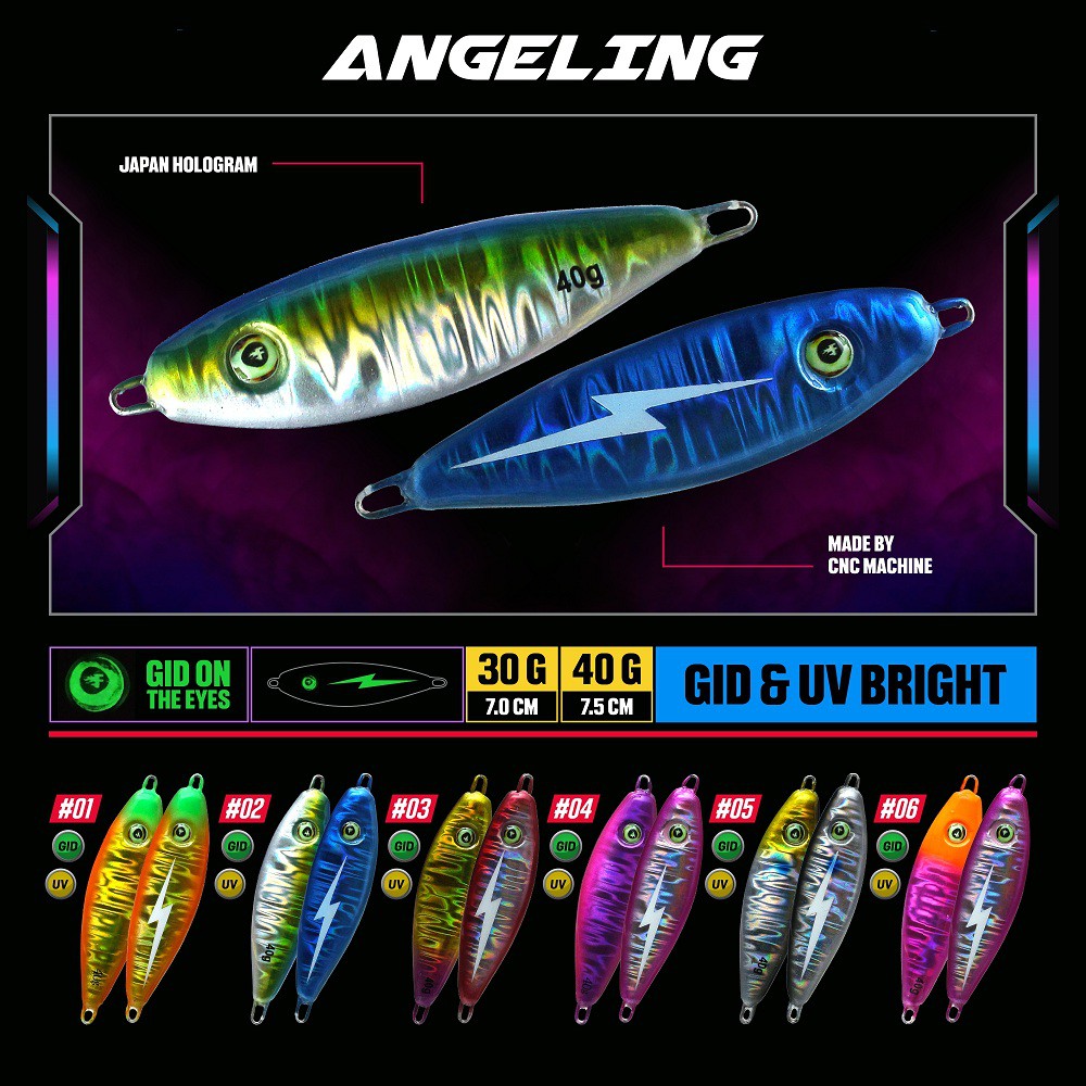 Metal Jig 40 Grams - MJ Angeling 40 Gr | Shopee Malaysia