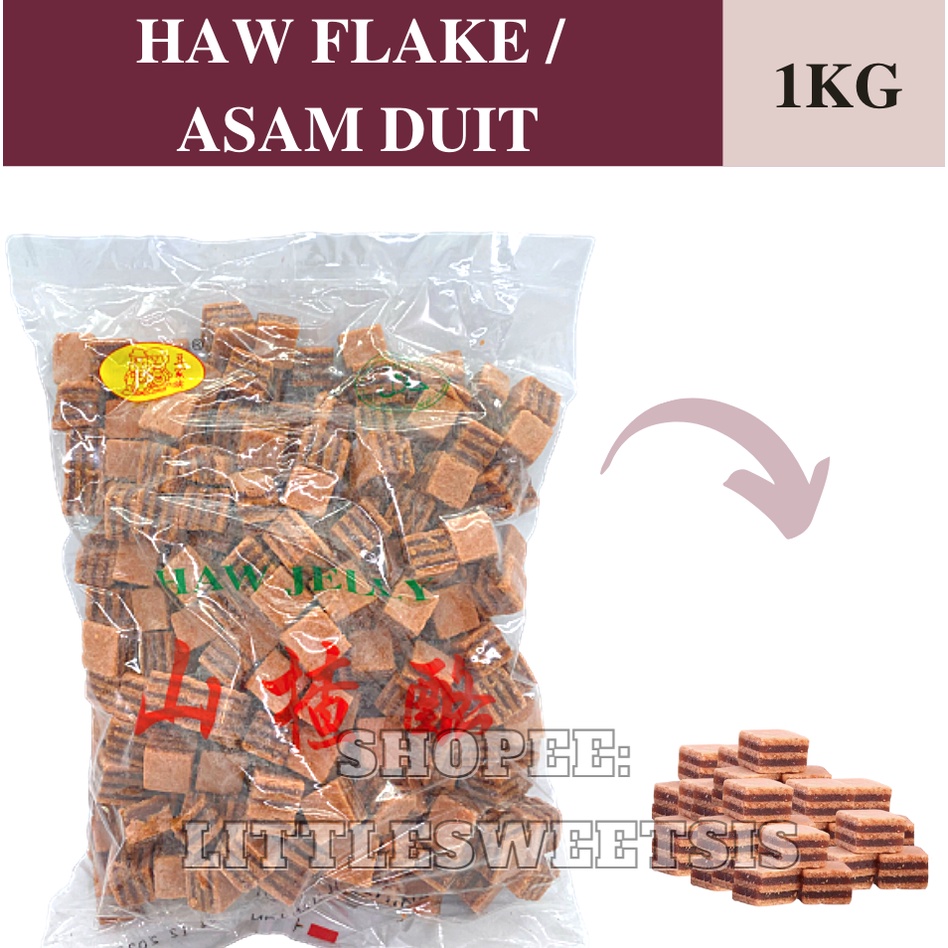 [1KG] HAW FLAKE/ HAW FLAKE JELLY SQUARE / ASAM DUIT/ ASAM KEPING FLAKE ...