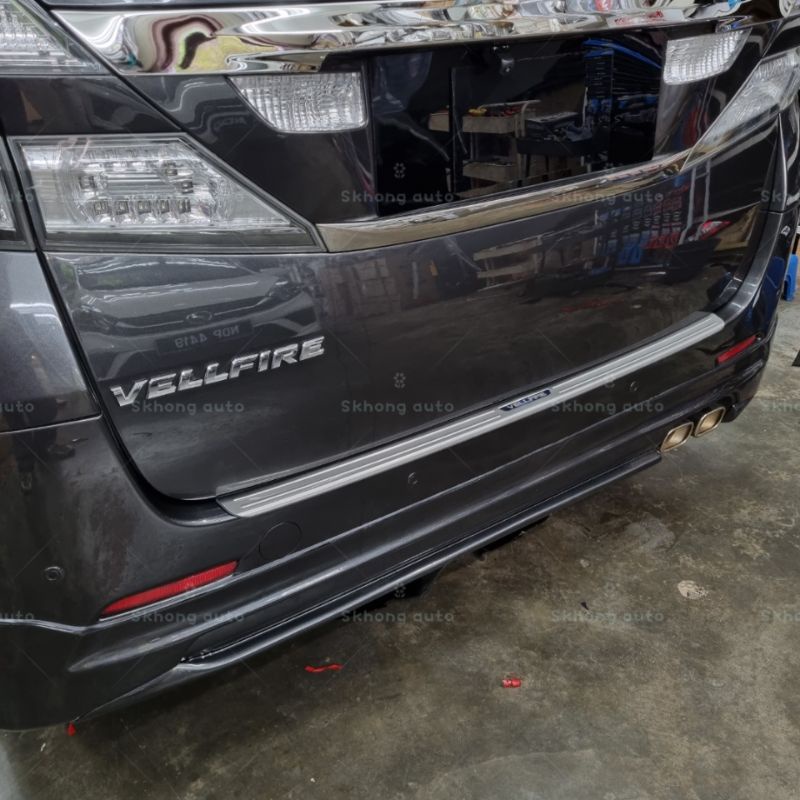 TOYOTA VELLFIRE ANH 20-Series 2008-2014 Rear Bumper Guard Trunk ...