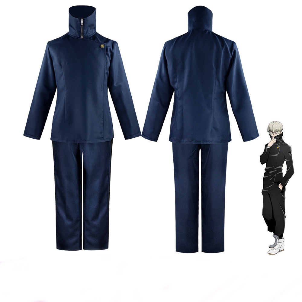 Anime Jujutsu Kaisen Cosplay Costume Inumaki Toge Jacket Set Halloween ...