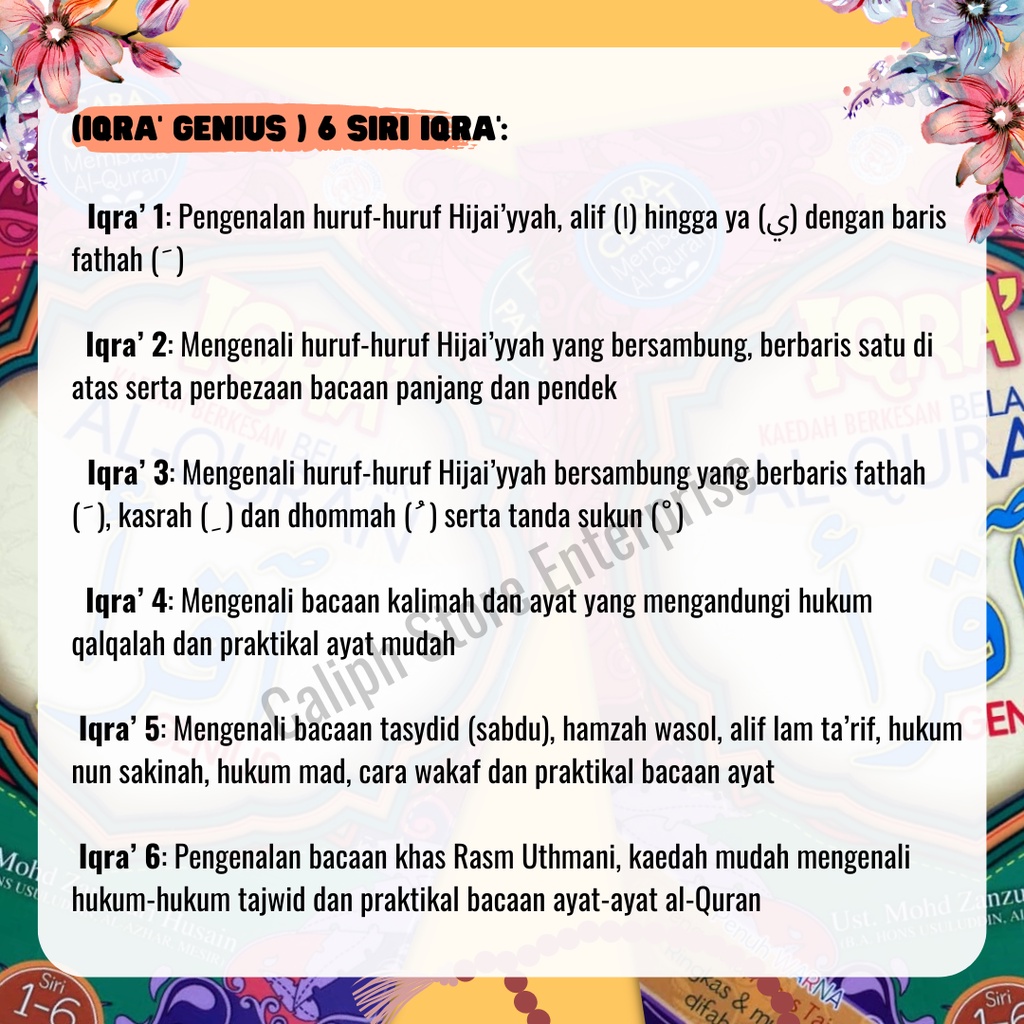 Flashcard Kad Imbas Bijak Iqra Huruf Hijaiyah Iqra Genius Kaedah Senang ...
