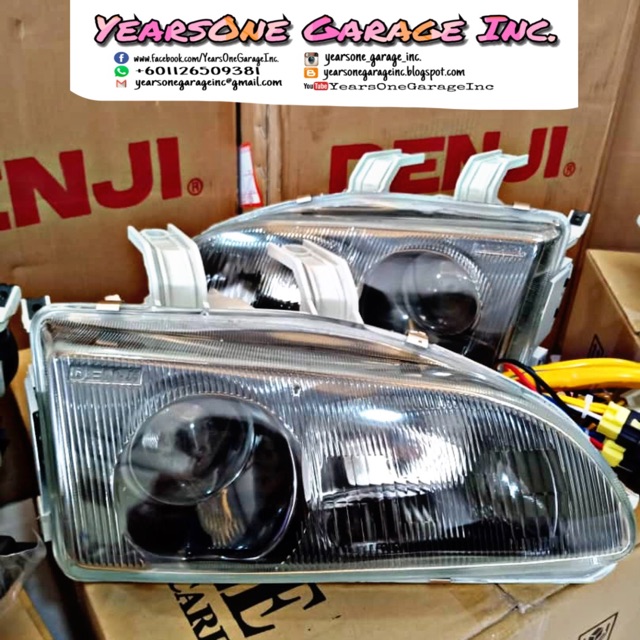 DENJI projector headlight Clear Lens Smoke for Honda EG6 EG9 | Shopee ...