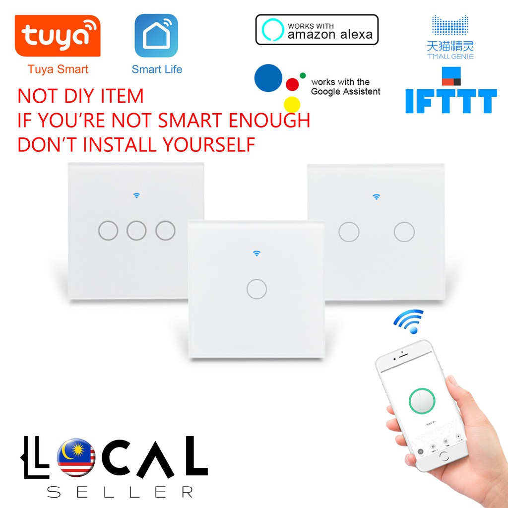 Mobu WiFi Switch Smart Wall Light Switch RF/APP/Touch Control Timer ...