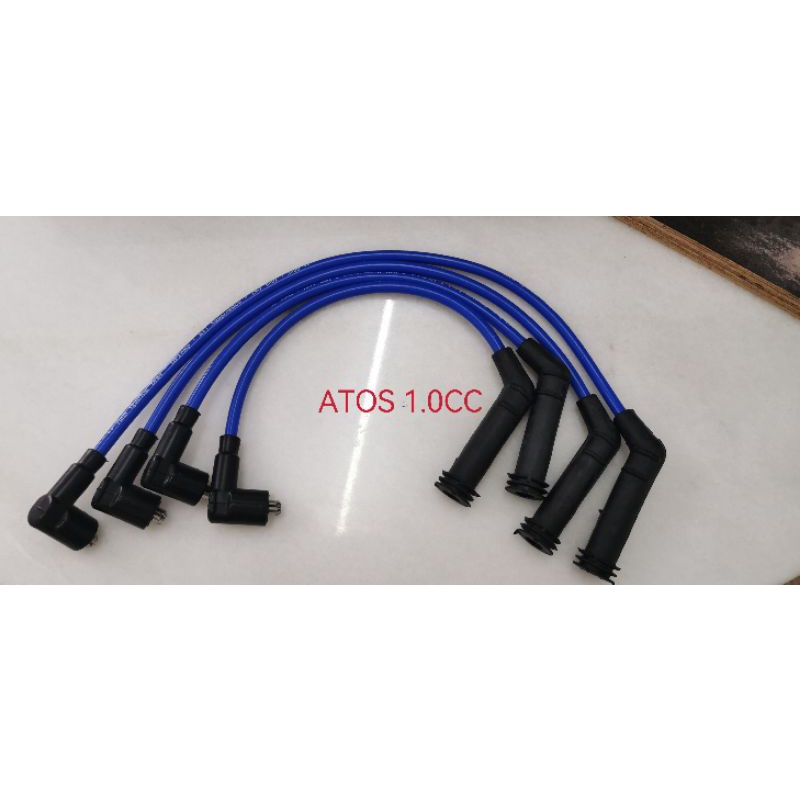 HYUNDAI ATOS 1.0 1.1 PLUG WIRE PLUG CABLE PLUG WAYER SILICONE SET ...