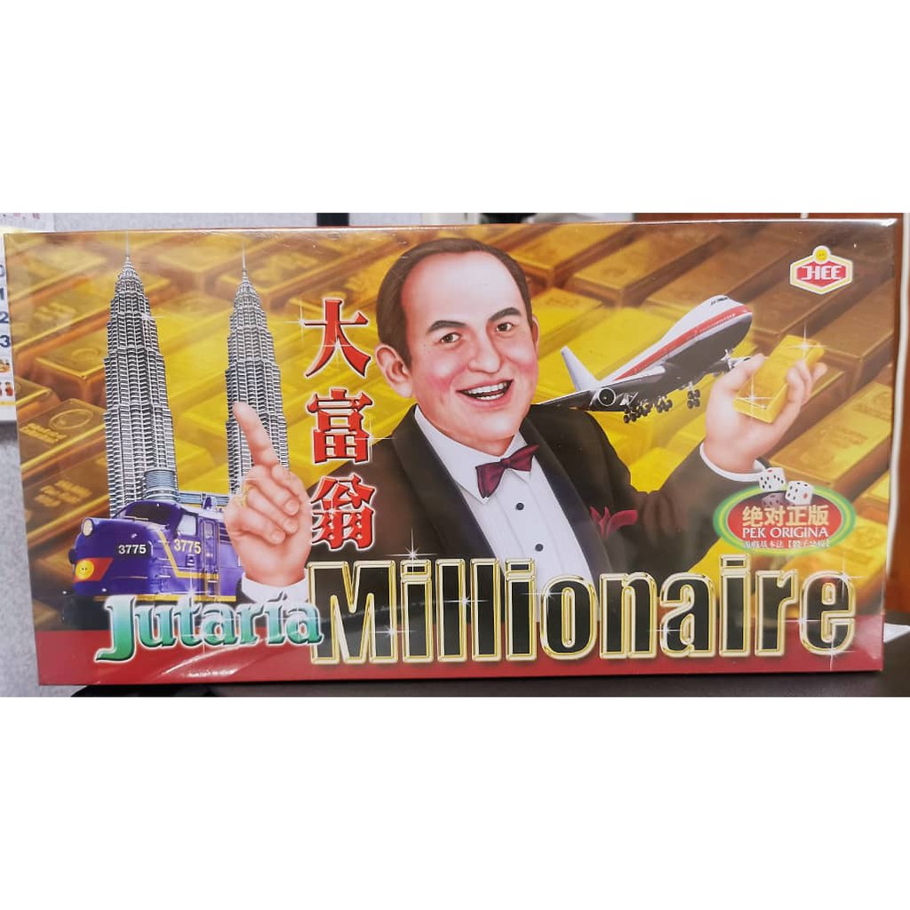 2 IN 1 Millionaire/ Jutaria Super Draughts Game Monopoly | Shopee Malaysia