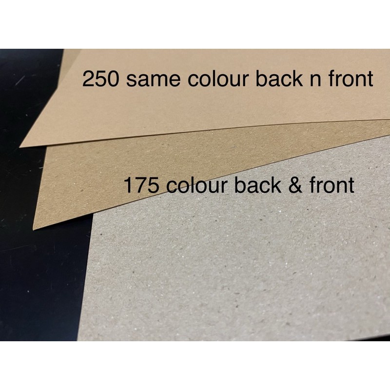 50pcs A4 KERTAS KRAFT KERTAS KRAF CRAFT PAPER BROWN PAPER 175gsm 250gsm ...