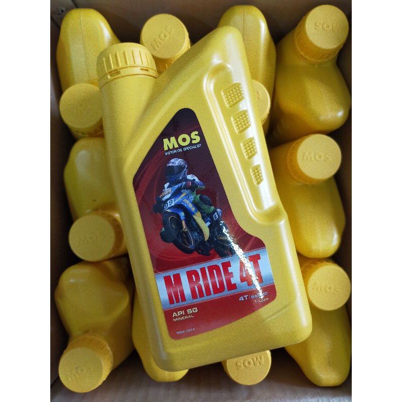 💯 Original Mos Engine Oil Minyak hitam minyak Engine M Ride M-RIDE 4T ...