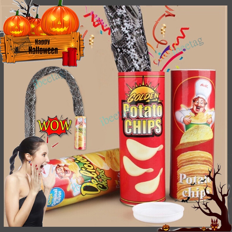 Prank Potato Chips Cans Snake Tricks Joke Scary Fries Play Fun Toys ...