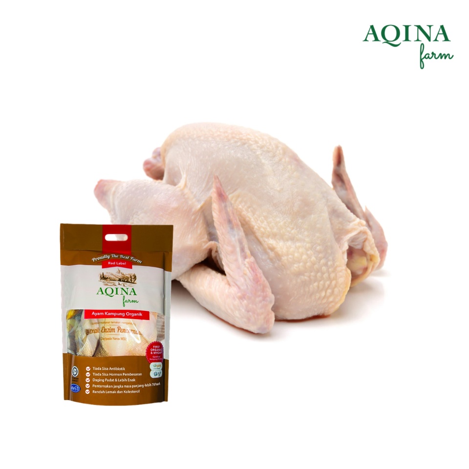 Aqina Whole Organic Ayam Kampung (1.1kg~1.3kg) | Shopee Malaysia