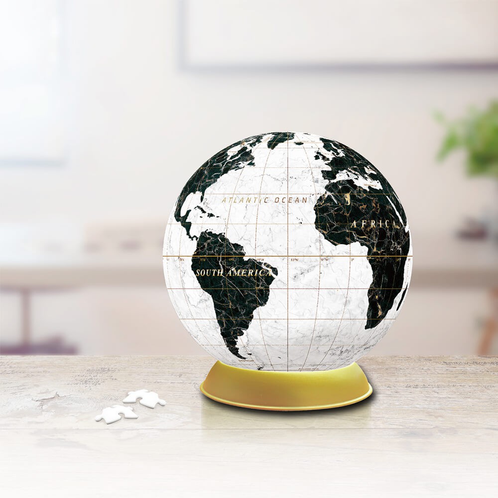 GLOBE 240 - Puzzle Globe 6" Plate Stand - Marble Earth (240 Pcs ...
