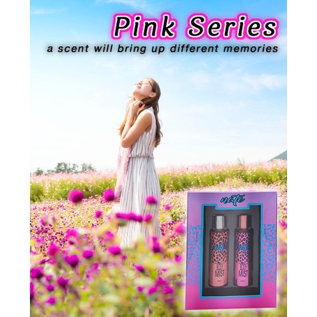 Perfume For Her Original Parfum Nate Body Mist Pink & Green Series ...