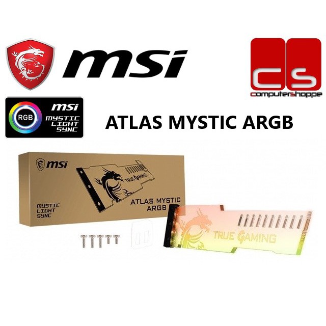 MSI ATLAS MYSTIC SYNC ARGB GPU Holder / Addressable RGB Graphic Card ...