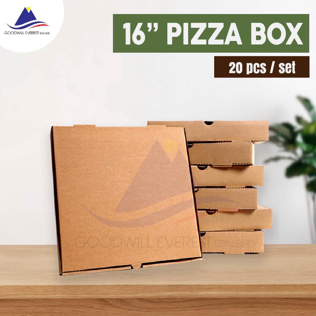 (20pcs) 16 inch Pizza Box / Food Box / Cake Box / Shipping Food Storage ...