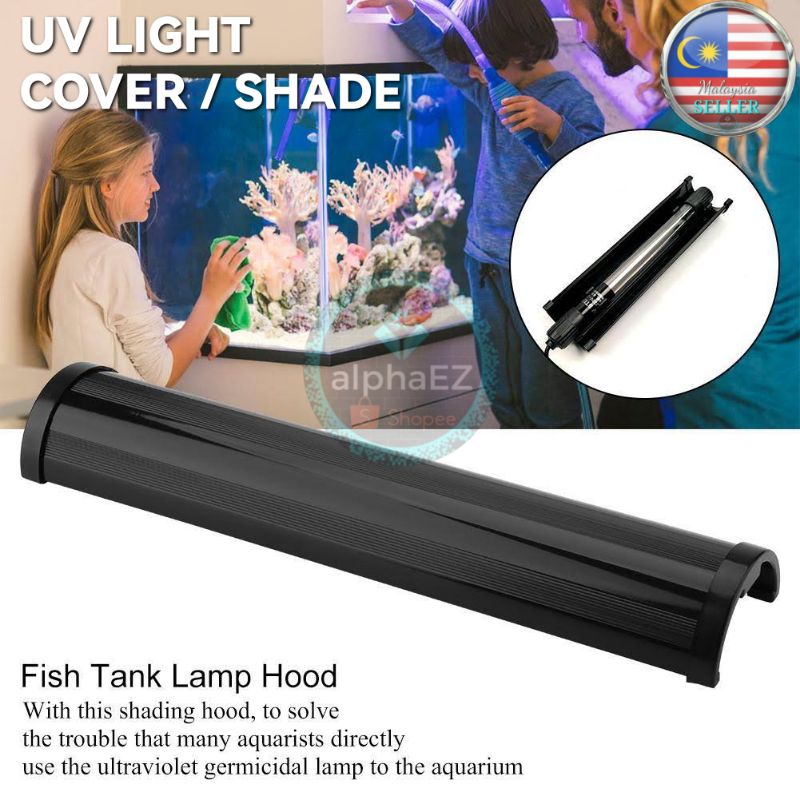 🇲🇾 Aquarium UV Light Shelter Cover Aquarium UV Lamp Shade Light Cover ...