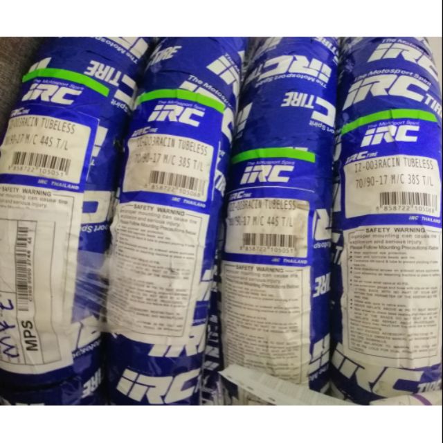 TAYAR IRC IZ003 SOFT/RACING COMPOUND | Shopee Malaysia