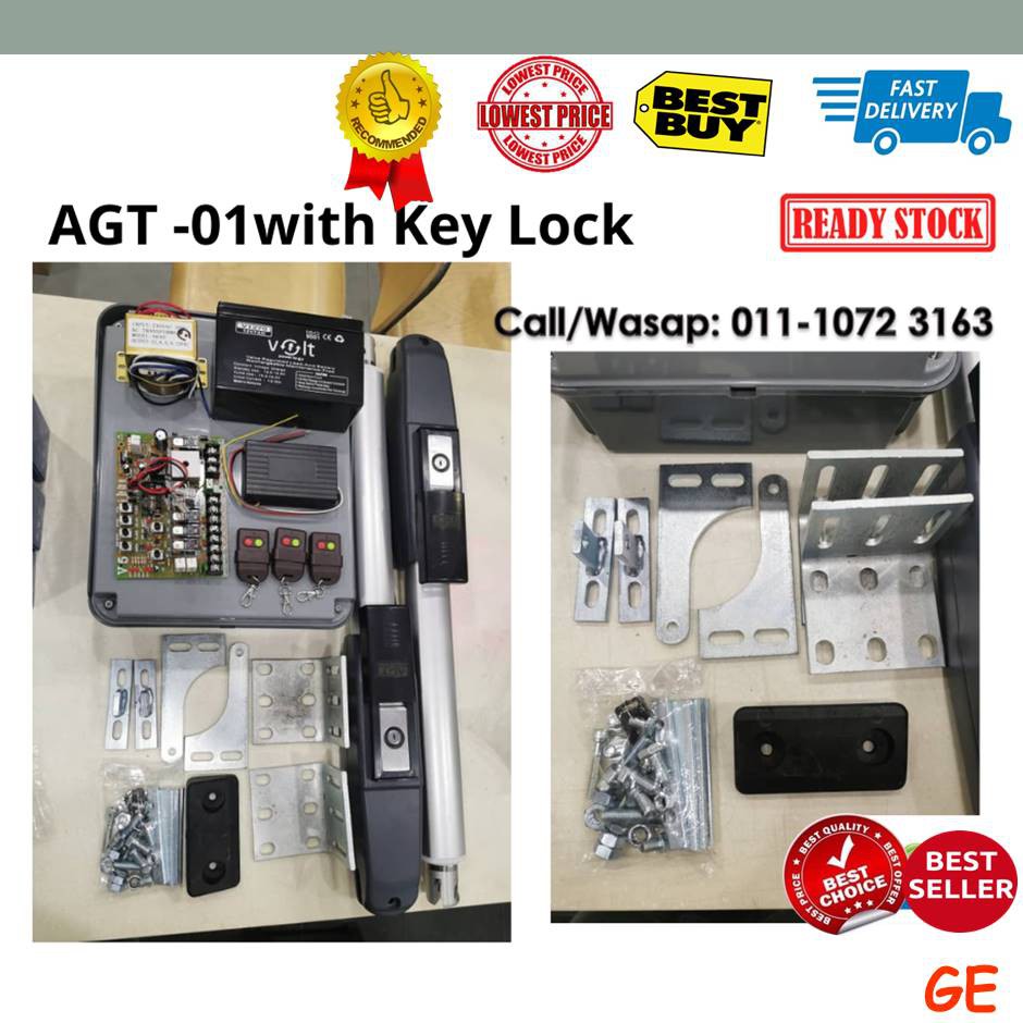 FULL SET ARM AGT01 SWING/FOLDING ARM WITH RELEASE KEY HEAVY DUTY MOTO ...