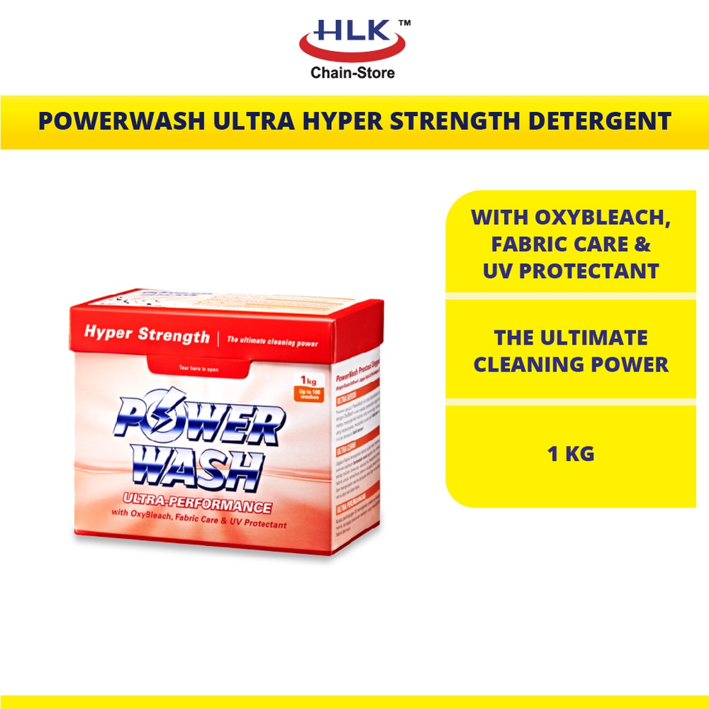 POWERWASH Ultra Hyper Strength Detergent 1kg | Shopee Malaysia