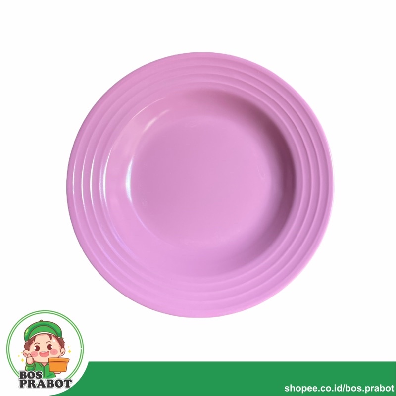 9inch Melamine Dinner Plate/Threaded Dinner Plate/PINK Threaded ...