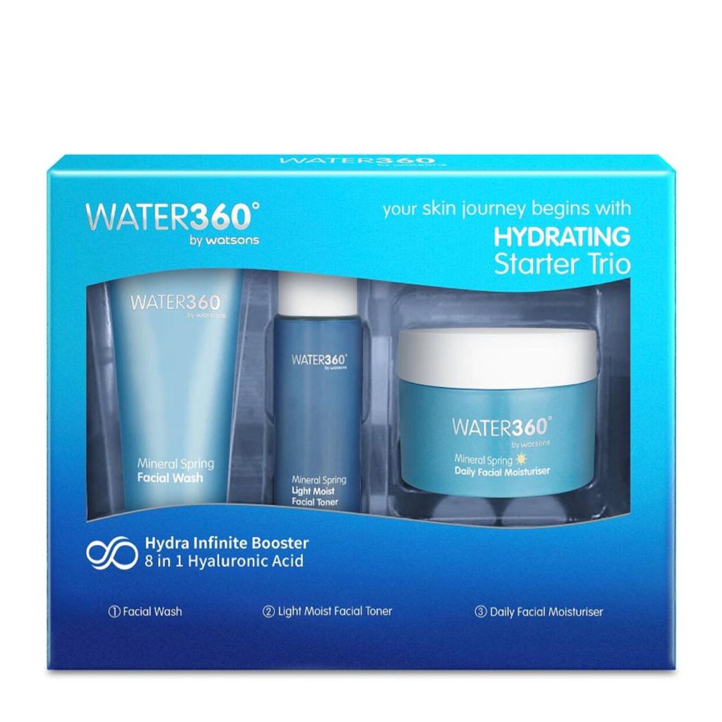 [NEW] WATER360 Mineral Spring Travel Set / Skincare Set / Starter Trio ...