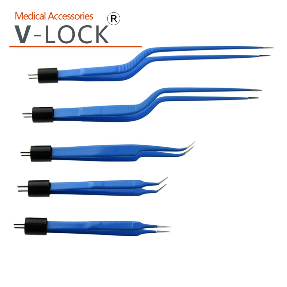 V-LOCK ESU Electrode Forceps Tweezers AHA Reusable Electrode Bipolar ...