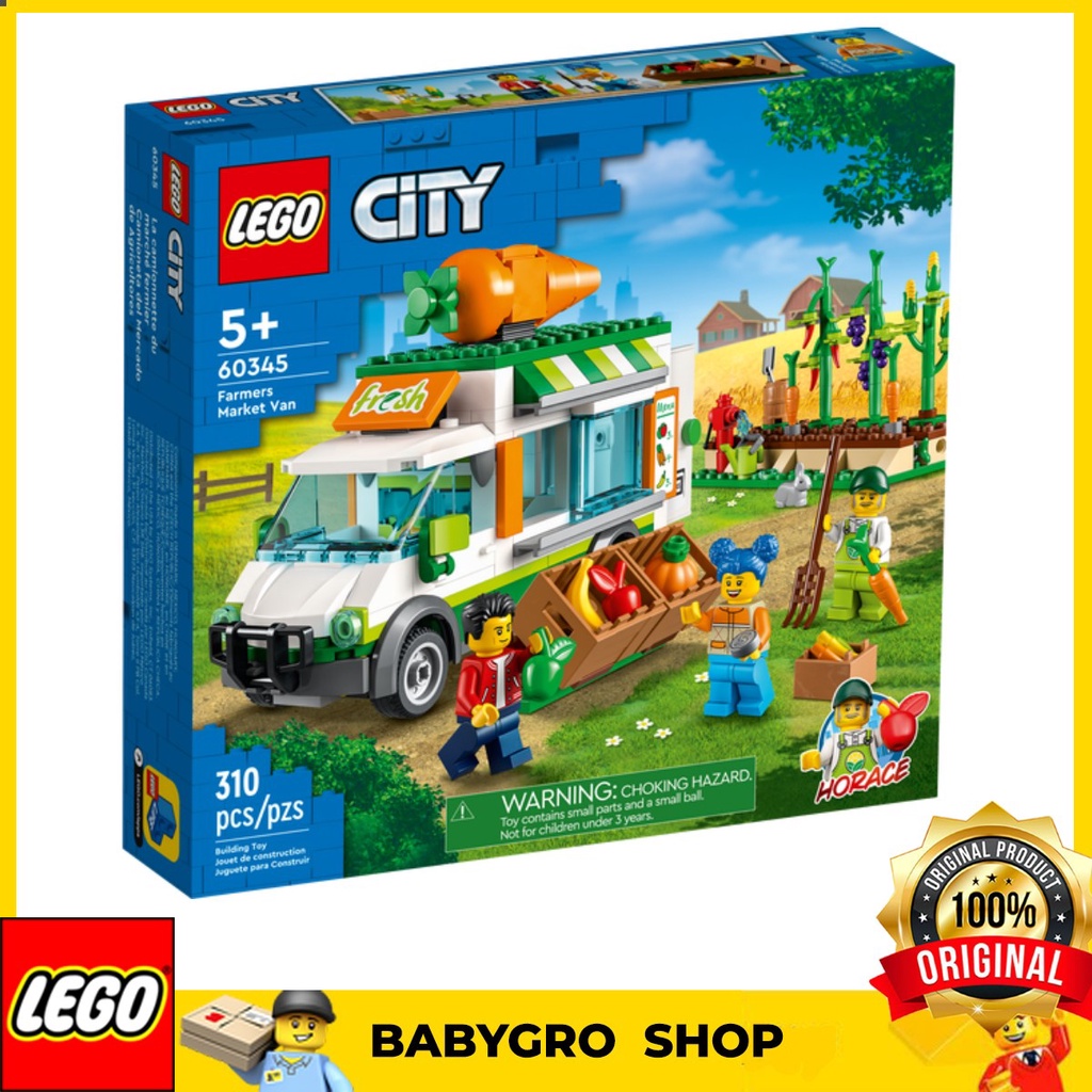 LEGO City 60345 Farmers Market Van (310pieces) 5+ | Shopee Malaysia