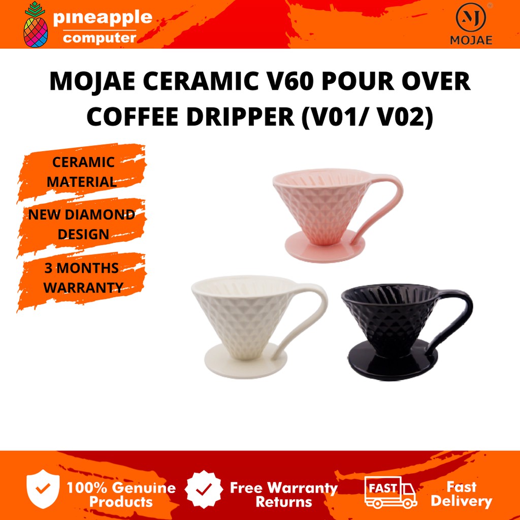 Ceramic Coffee Filters Coffee Drip Filter Cup Diamond shape Permanent ...