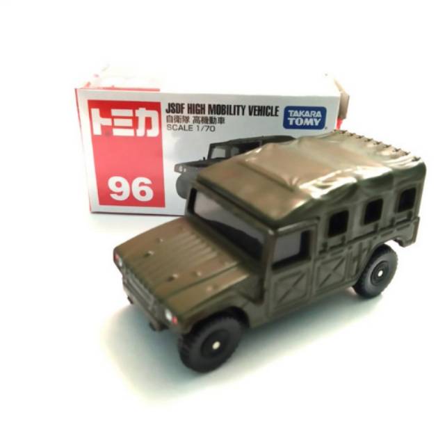 TOMICA JSDF HIGH MOBILITY VEHICLE 96 DIECAST MILITARY CAR ARMY HARTOP ...