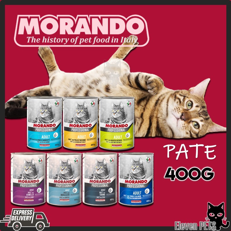 Morando Professional Pate Cat Can Food Cat Wet Food 400G - PATÉ Makanan ...