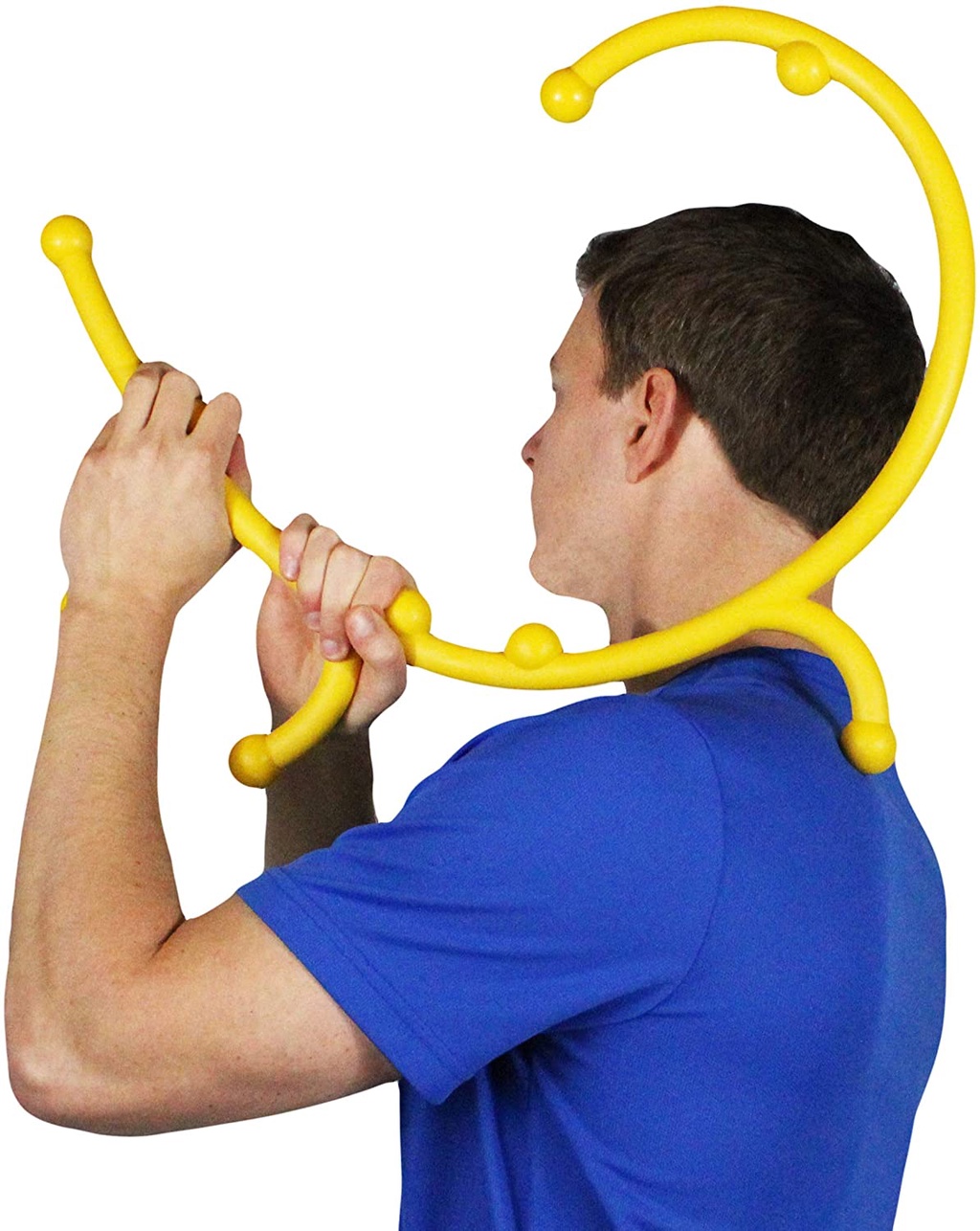 Pinpoint Back Hook Massager Self Massage Handheld Tool Therapy Trigger ...