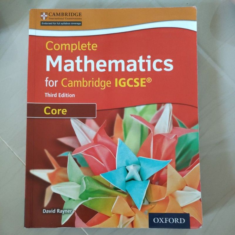 COMPLETE MATHEMATICS FOR CAMBRIDGE IGCSE CORE | Shopee Malaysia