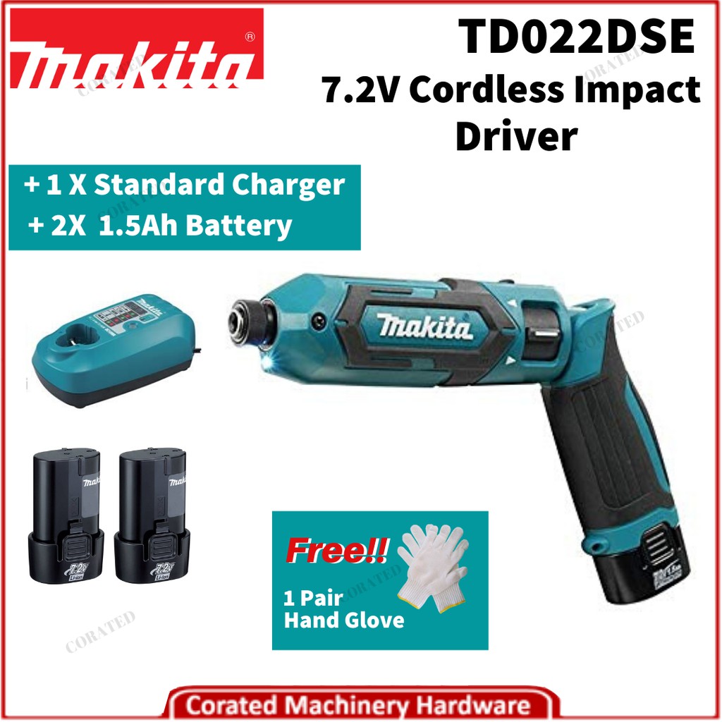 [CORATED] Makita TD022DSE 7.2V Cordless Impact Driver soft Bag(12 Month ...