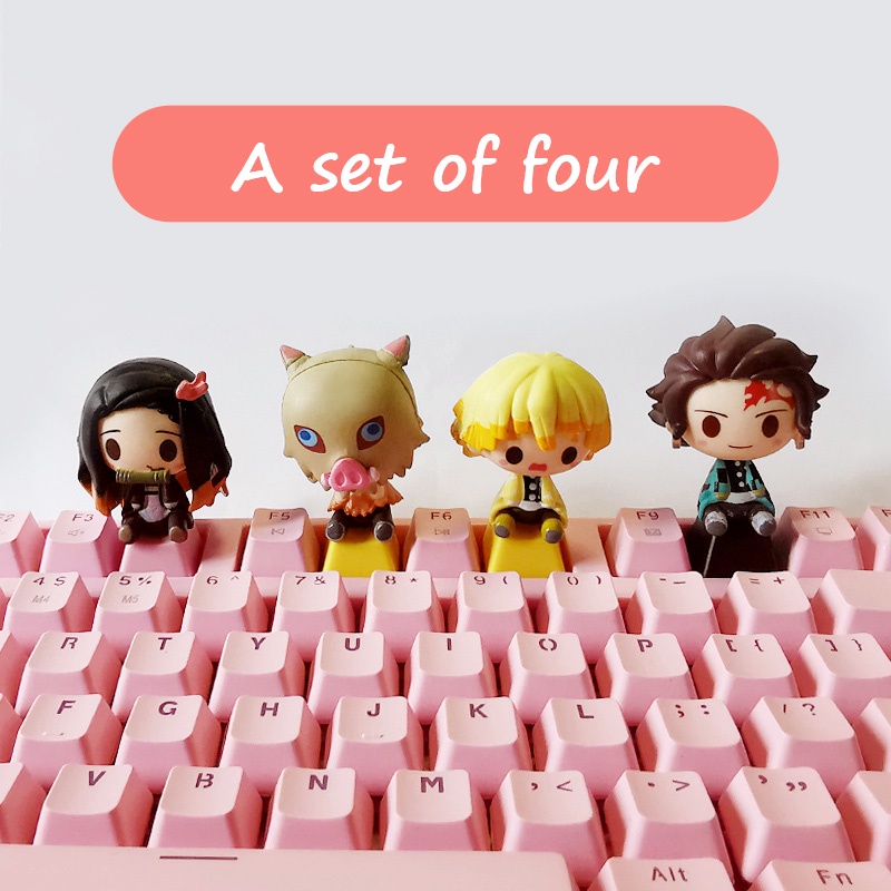 【Keycap】Demon Slayer Tanjiro Nezuko Mechanical Keyboard DIY Customized ...