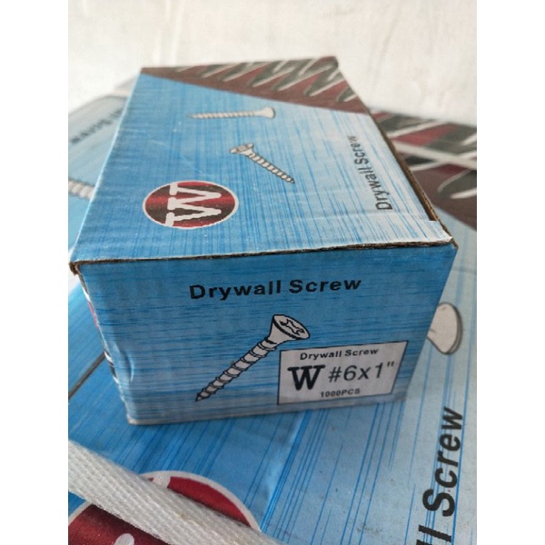 W brand Drywall screws size 6x1", contains 1000 pcs, ceiling screws ...