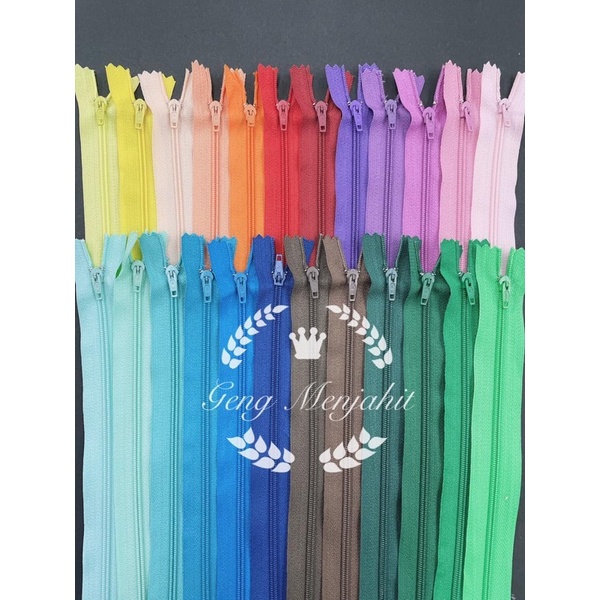 Zip Biasa 8”-22”/Zip Cusion/Zip Baju/Zip Kain/Zip Panjang 1Dzn | Shopee ...