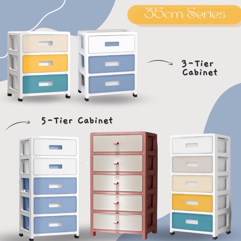 Drawer storage cabinet 35cm (Small) | Shopee Malaysia