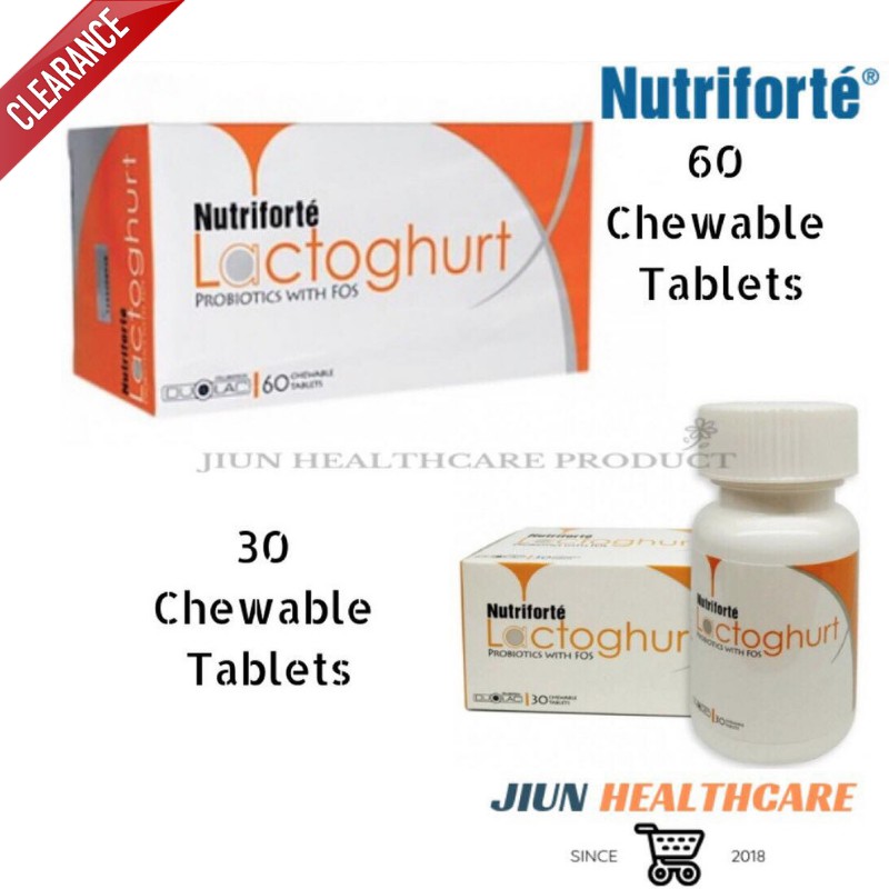 Nutriforte Lactoghurt Probiotic with FOS (30/60Tablets) | Shopee Malaysia